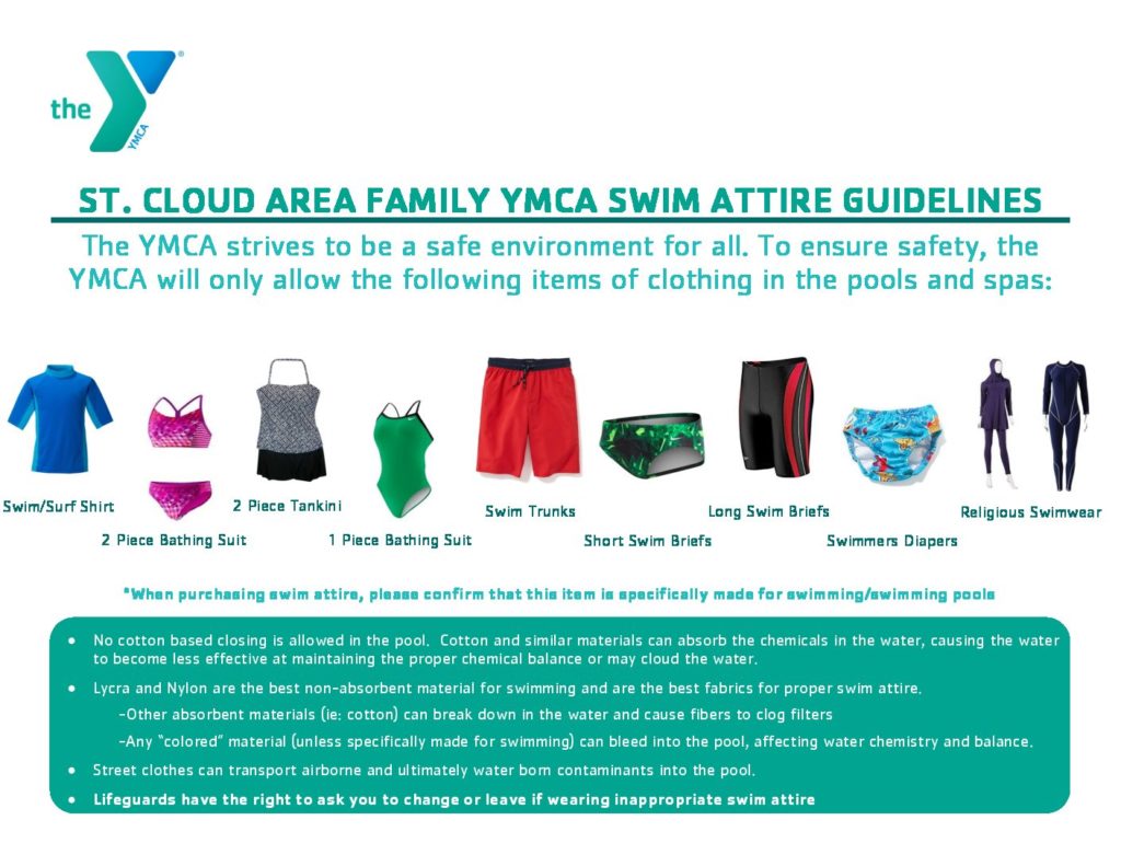 Swim Attire Guidelines Rules St Cloud YMCA Swim Attire Guidelines Rules St Cloud YMCA